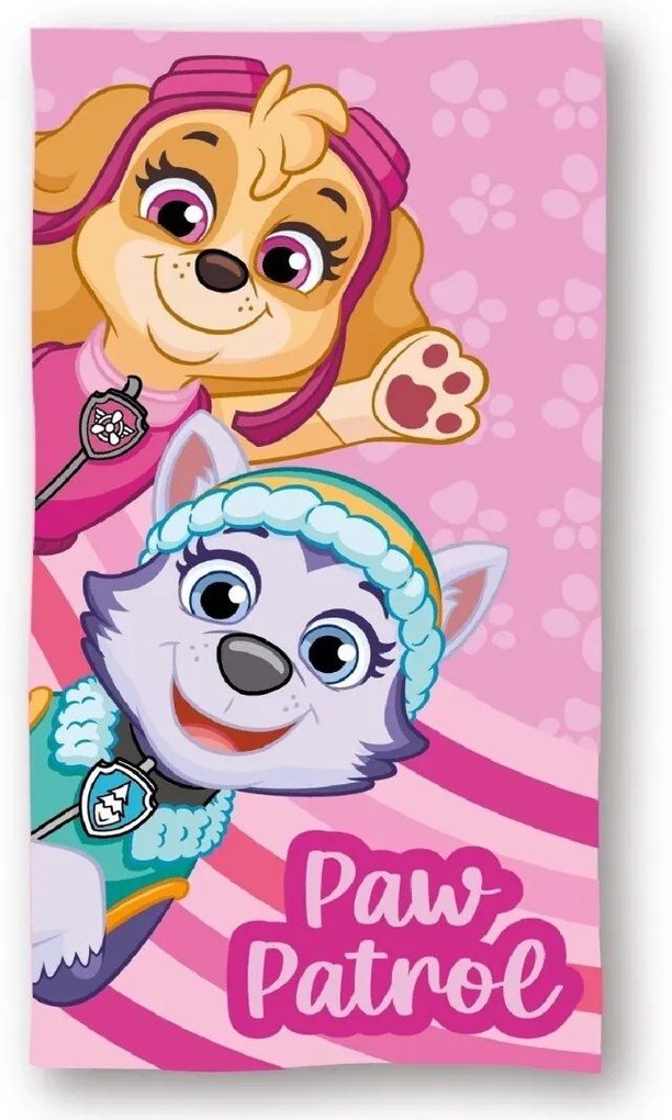 Dětská osuška PAW PATROL růžová 70x140cm Setino