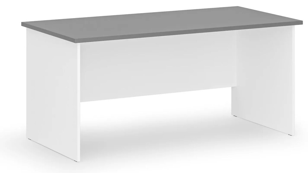 Kancelářský psací stůl PRIMO WHITE, 160x80 cm, bílá/grafit
