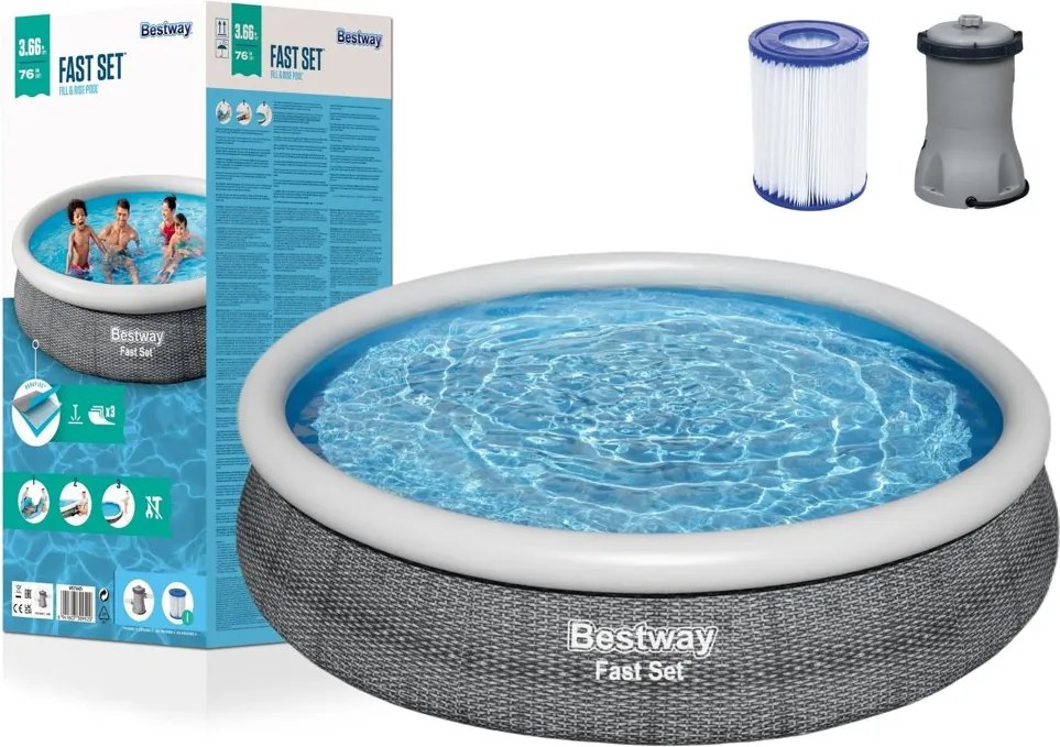 Bestway Bazén rozpěrný 366 x 76 cm 3201