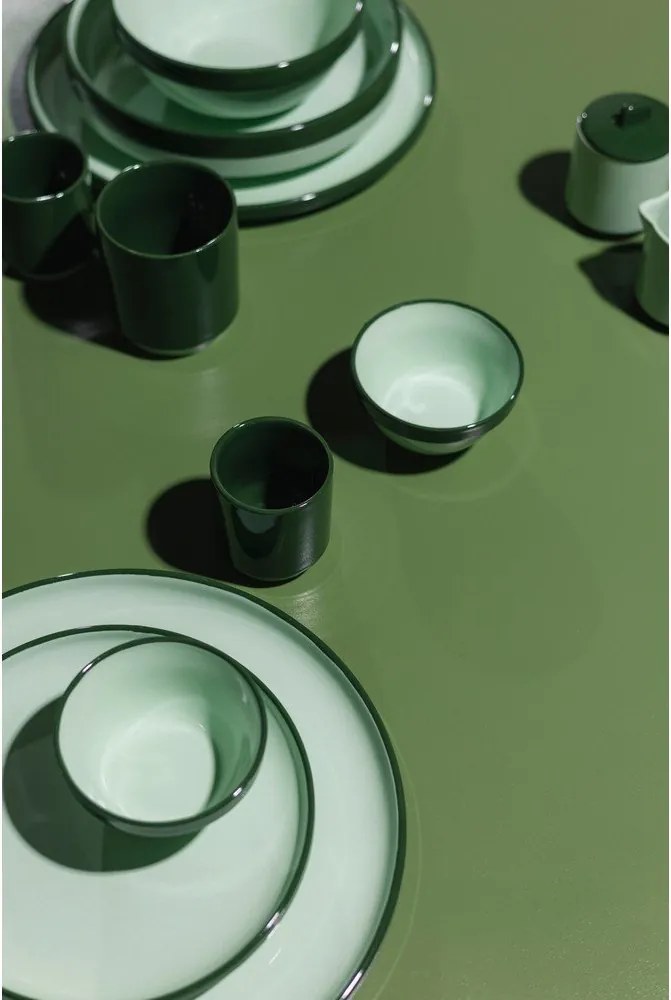 Zelená miska z kameniny 710 ml Duo – ONA