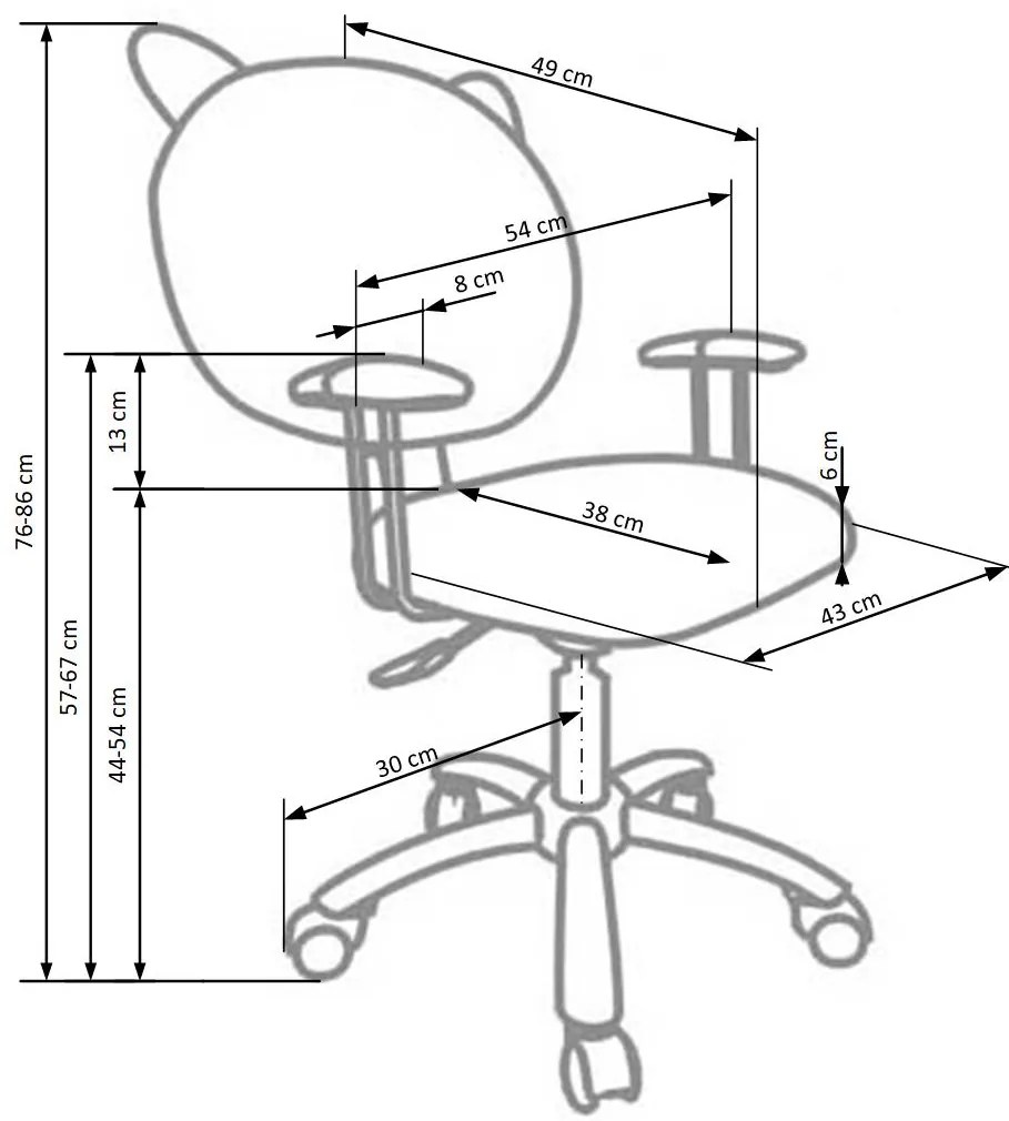 Halmar Dětská židle KITTY