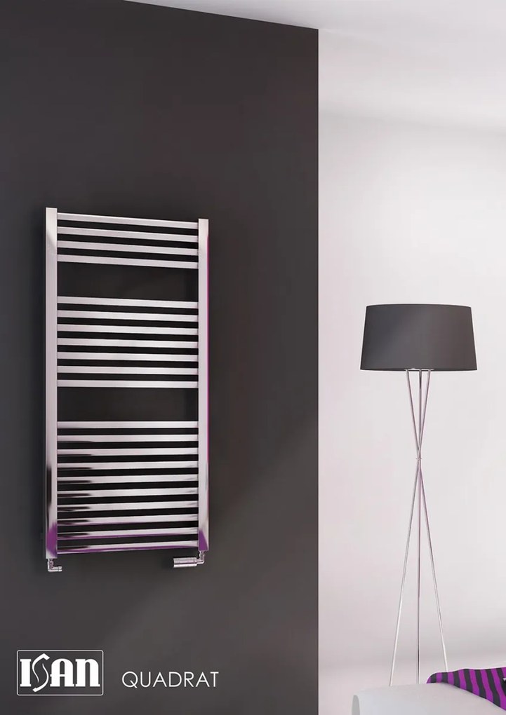 Isan Quadrat 1255 x 600 mm koupelnový radiátor bílý