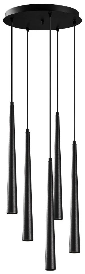 Designový lustr Pearlie 43 cm černý