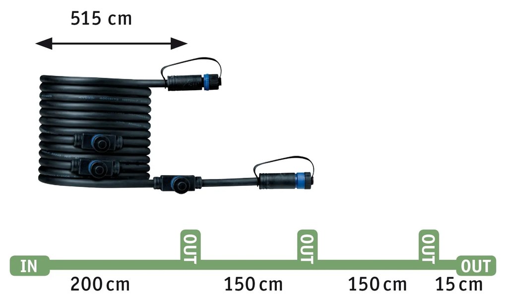 Paulmann 94284 Plug&Shine Pike set zahradních reflektorů LED 3x4W RGBW, ZigBee