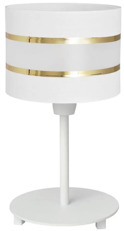 Stolní lampa HELEN 1xE27/15W/230V bílá/zlatá