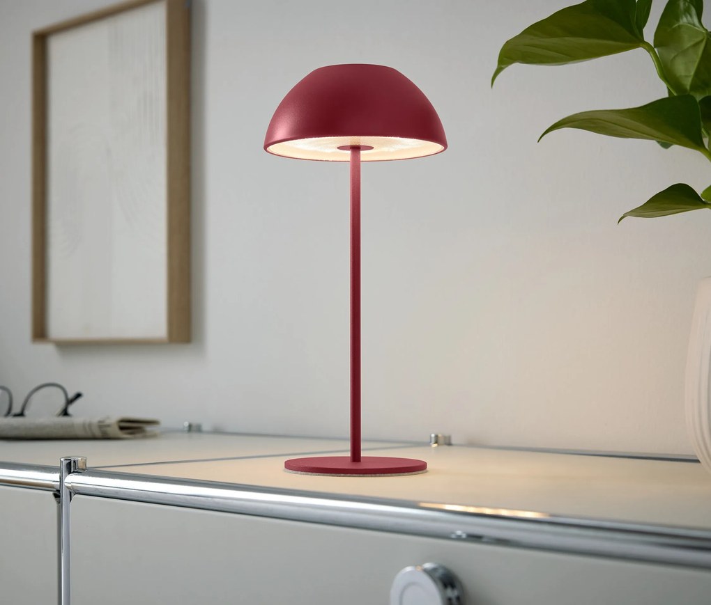 Tchibo - Bateriová stolní lampa s Led, červená