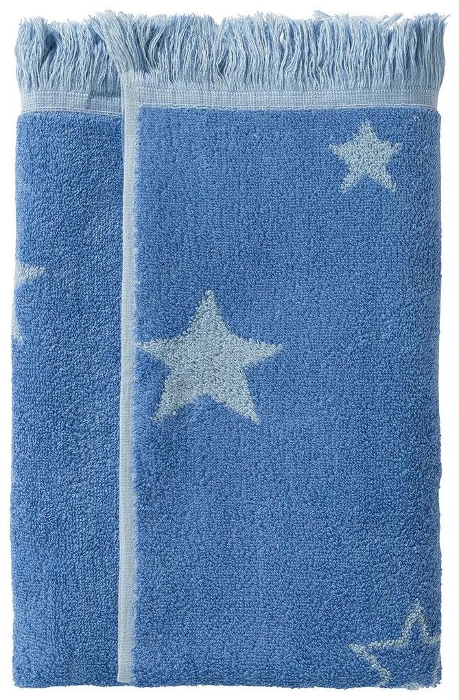 LUPILU® Dětský froté ručník, 70 x 140 cm (modrá), Barva: modrá - 4056232614498