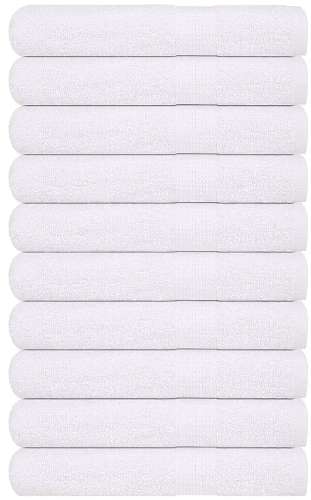Ručníky FROGN 10 ks bílé 100x200 cm 360 g/m² 136667