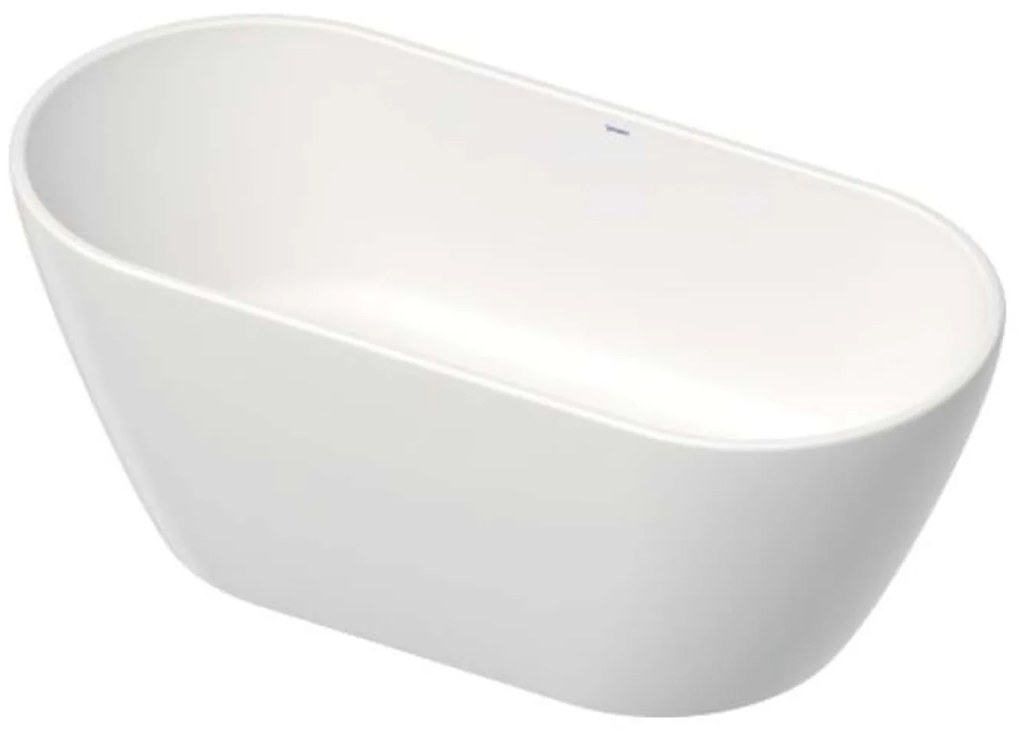 Duravit D-Neo - Volně stojící vana, 160x75 cm, DuraSolid, ClickClack, bílá 700477000000000