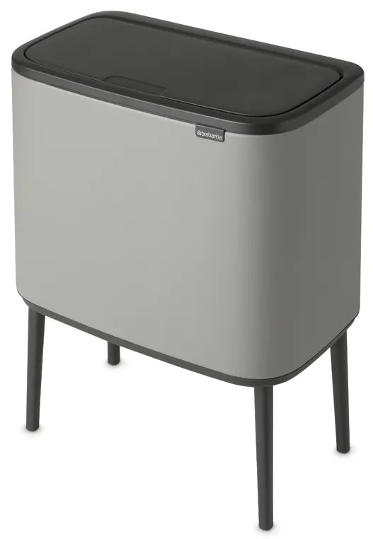 Brabantia BO TOUCH BIN Dotykový odpadkový koš 11+23 l - minerální světle šedá