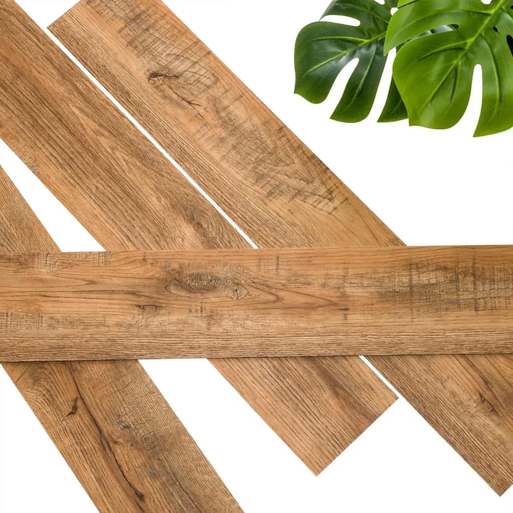 WallArt Nástěnný panel vzhled dřeva recyklovaný dub narezle hnědý - Default Title