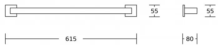 Mexen příslušenství, Vox držák na ručník, kartáčová zlatá, 707024-55