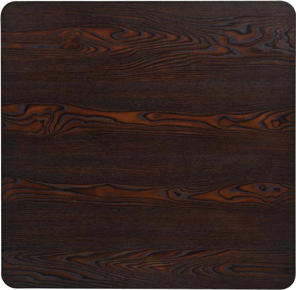 Bistro stůl MDF a ocel čtvercový 80 x 80 x 75 cm 245611
