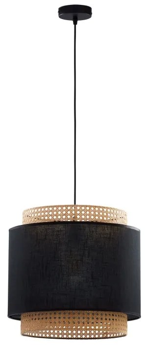 TK LIGHTING Sada osvětlení - BOHO, sestava č. 1, černá/slámová