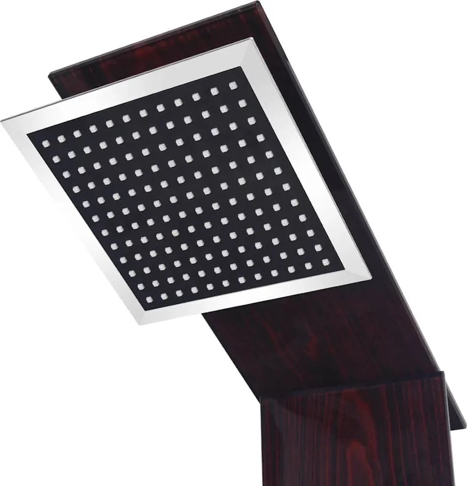 Sprchový panel set sklo hnědý 142374