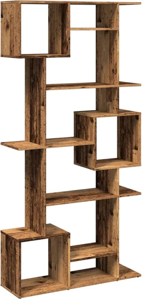 Knihovna old wood 92 x 29 x 188 cm kompozitní dřevo 3310323