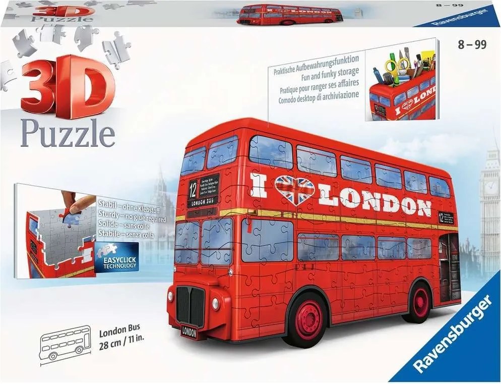 3d puzzle ravensburger 3d 125340 londýnský autobus