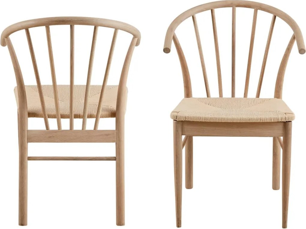 ACTONA Set 2 světlých židlí CASSANDRA 0000106959