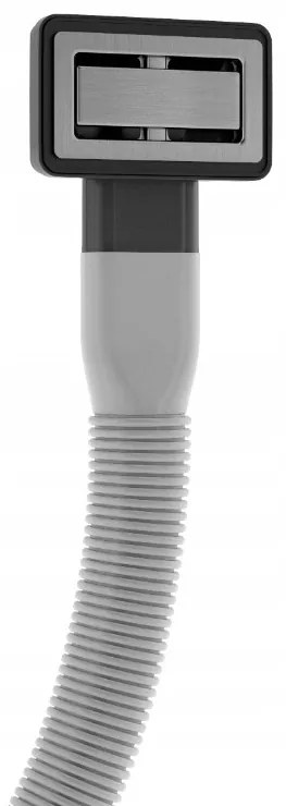 Gamma Gamma, 1-komorový manuální sifon pro granitové dřezy s hranatým přepadem, chromová, GMA-1M11ZCH