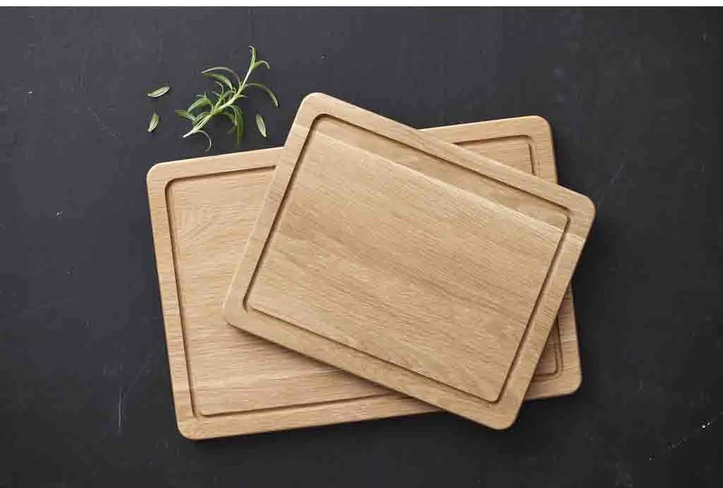 Morsø Prkénko na krájení s drážkou Foresta 35 x 28 x 2 Oak