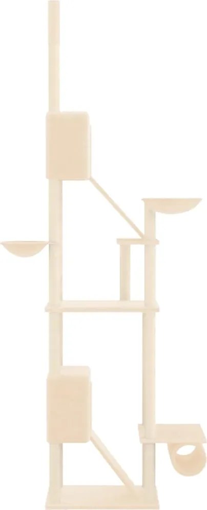 Kočičí strom ke stropu krémový 277–303 cm 171612