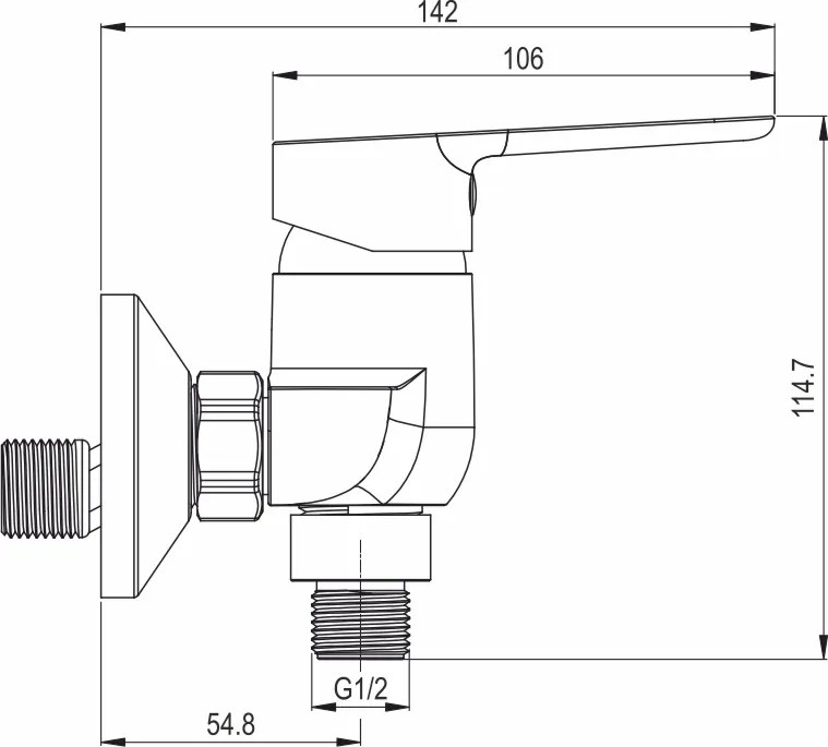 Mereo Mereo, Sprchový set: Nástěnná sprchová baterie 100 mm, se sprch. soupravou, talířovou a ruční sprchou, CB610AZL
