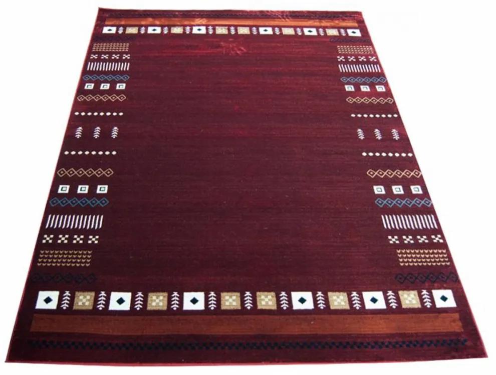 Luxusní kusový koberec Gabbei červený 80x150, Velikosti 80x150cm