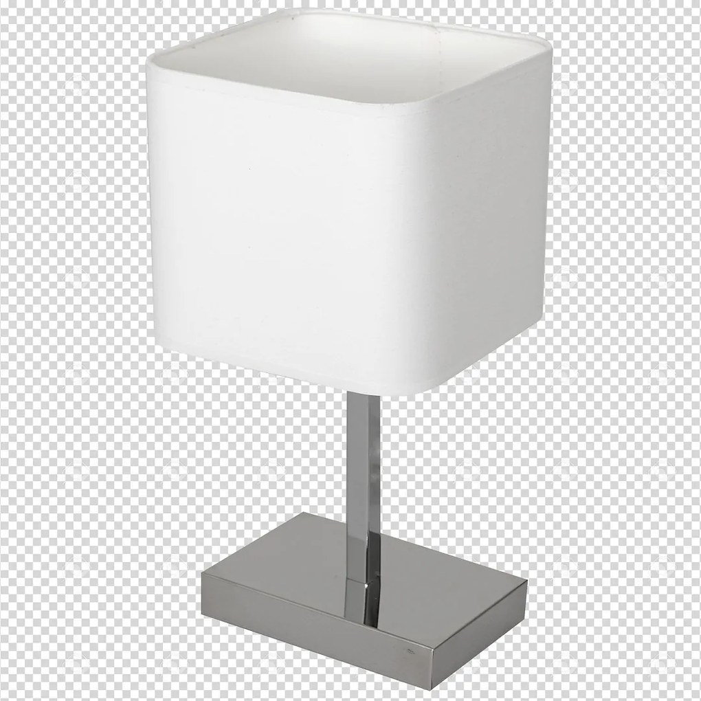 Stolní lampa Napoli, 1x bílé textilní stínítko,