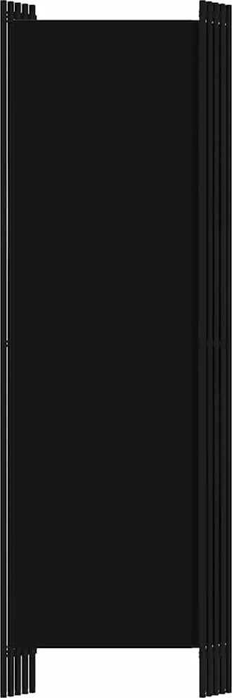 5dílný paraván černý 250 x 180 cm 320726
