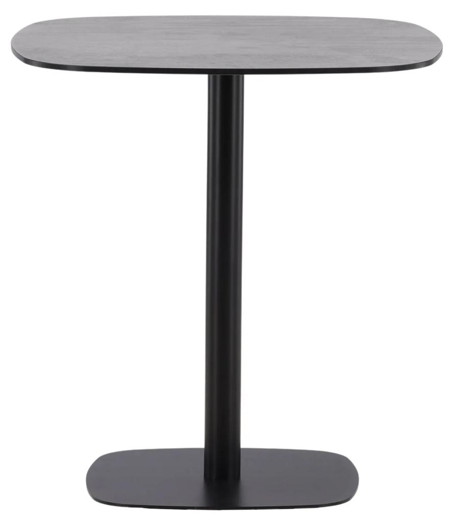 Konferenční stolek Milano, černá, ø70