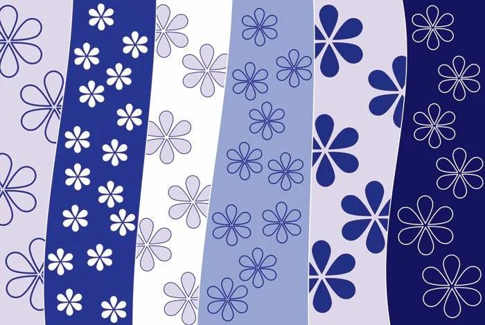 Vliesová fototapeta Dimex Modré květy XL-246 330x220 cm