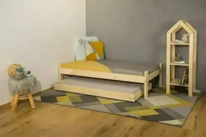 MAXDO Česká dětská postel Alex s přistýlkou 160x80 šedá