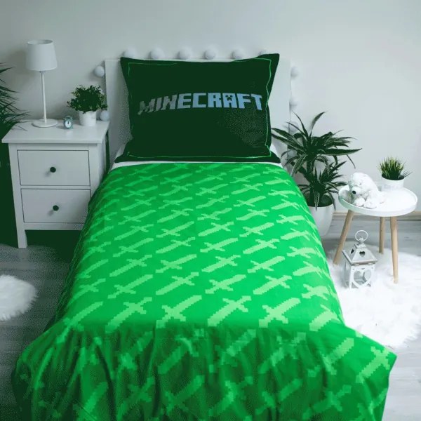 Jerry Fabrics Povlečení Minecraft Survival Mode 140x200,70x90 cm