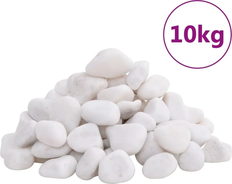 vidaXL Leštěné oblázky 10 kg 2–5 cm [155329] Barva: Černá