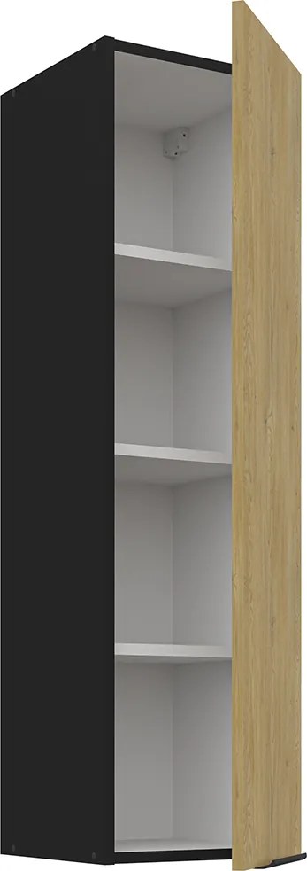 CREMONA cc | horní skříňka 30 G-108 1F policová | 30 cm | EXTRA VYSOKÁ | černá/cremona
