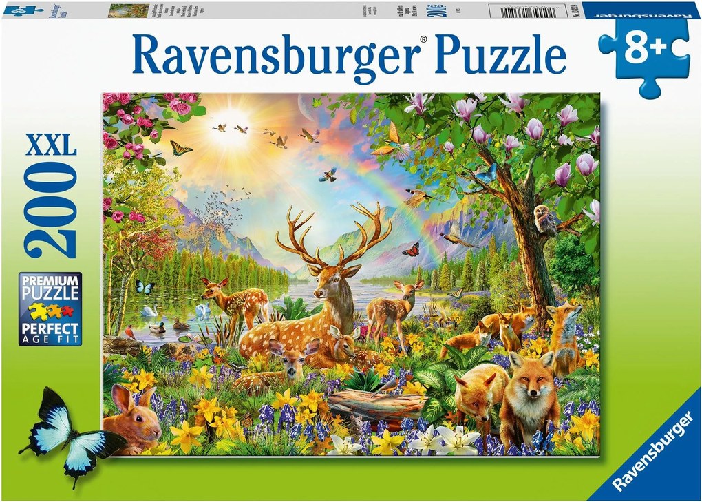 Puzzle ravensburger puzzle 133529 lesní zvířata 200 dílků