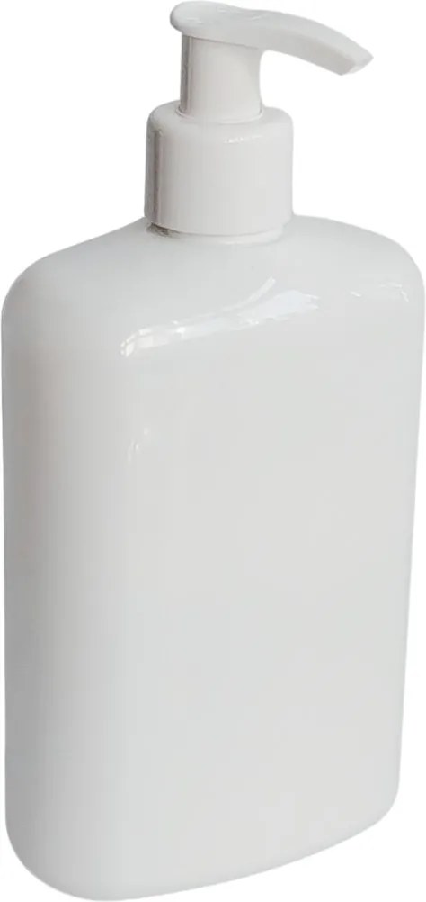 Dávkovač na mýdlo 400 ml bílý s bílou pumpičkou LIMA