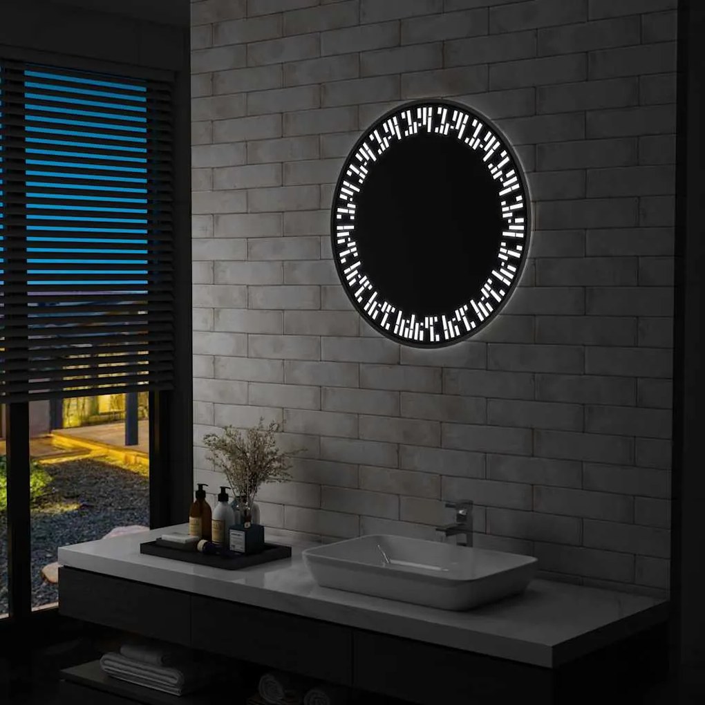 Koupelnové zrcadlo s LED osvětlením 70 cm 144721