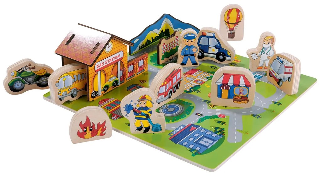 PLAYTIVE®JUNIOR 3D Puzzle (vozidla), Provedení: vozidla - 4056232194792