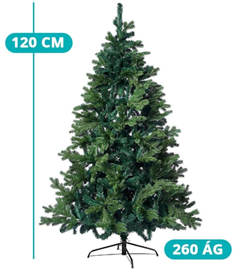 3D vánoční stromek s kovovým stojanem v několika velikostech - 120 cm