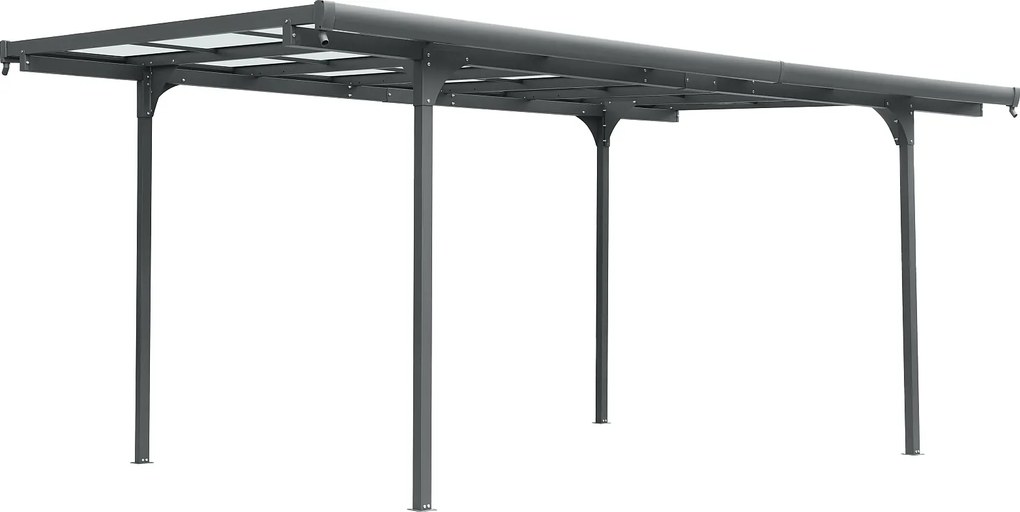 LANIT PLAST, s.r.o. hliníková pergola LANITPLAST ALU 53 antracit + bronz PC LG4121