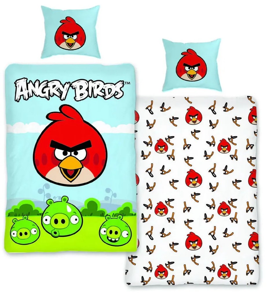 HALANTEX Povlečení Angry Birds 116 - 140x200, 70x90, 100% bavlna