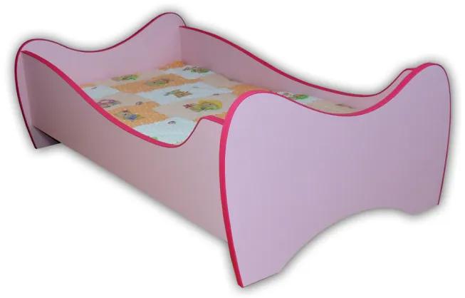 TopBeds dětská postel MIDI 140x70 růžová