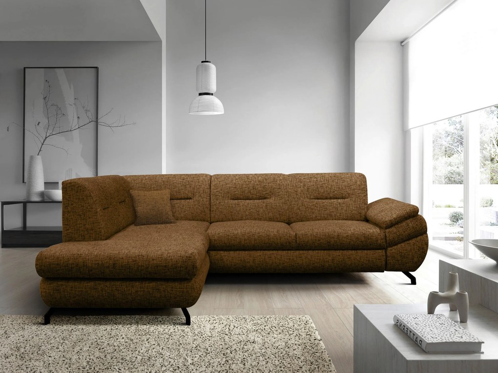 XXXLutz ROHOVÁ SEDAČKA, textil, hnědá MID.YOU - Sedací soupravy - 001574006903