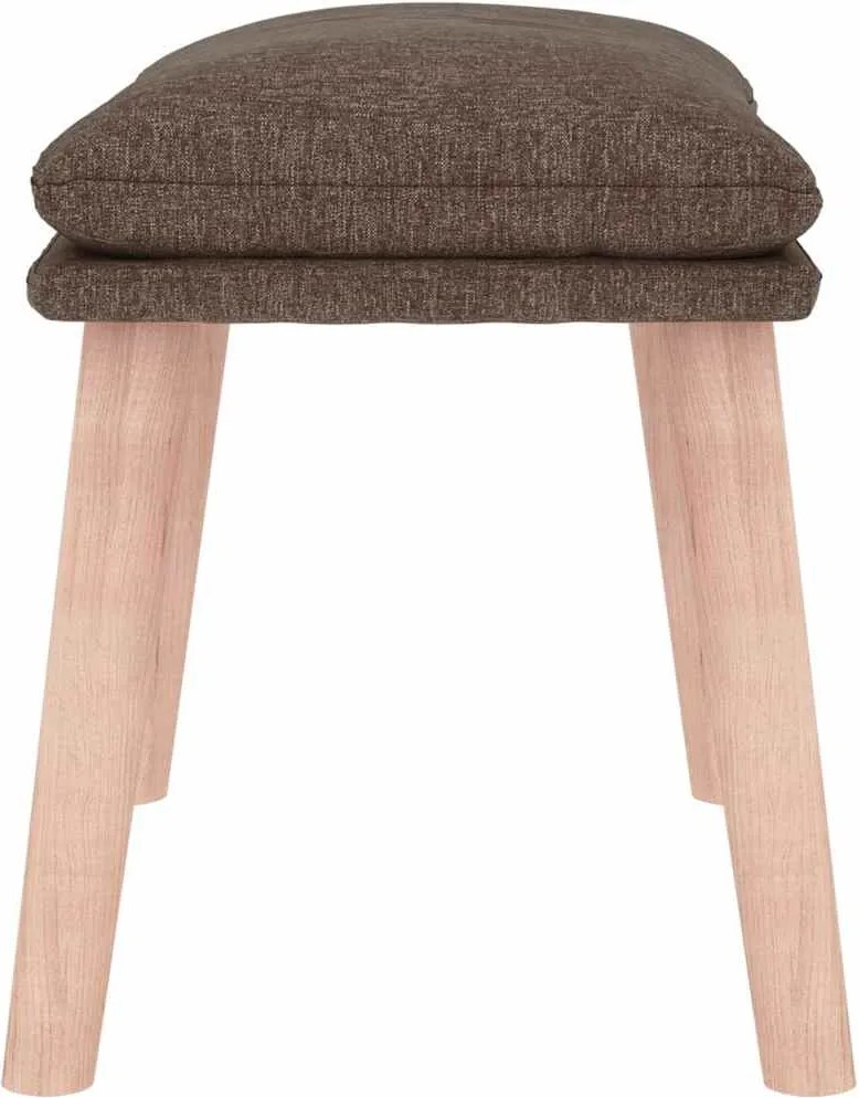 Podnožka taupe 45 x 29,5 x 35 cm textil 341433