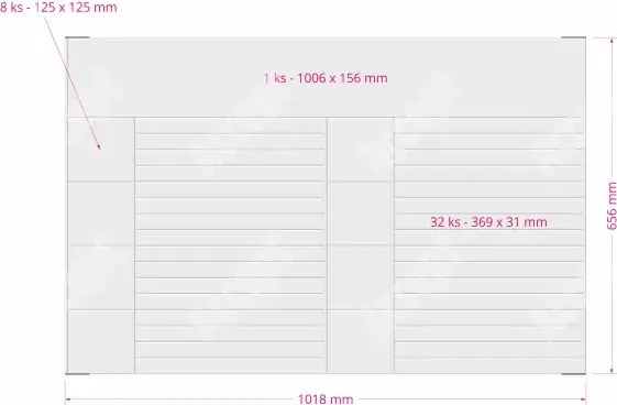 ACCEPT Hlavní orientační tabule ACS 013 (1018 x 656 mm) - stříbrná tabule