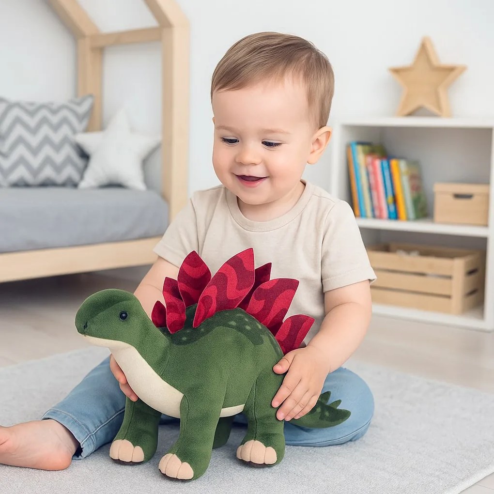 Plyšová hračka dinosaurus Baby Mix - stegosaurus 38cm