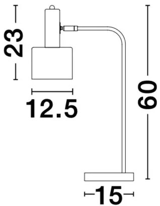 Rustikální stolní lampa Paz mint