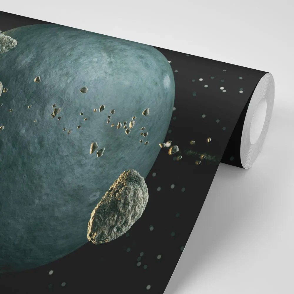 Samolepící tapeta meteority v okolí planety