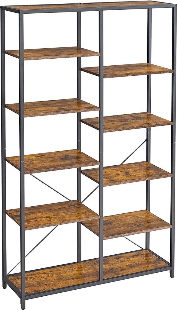 XXXLutz REGÁL, hnědá, černá, ocel, 100/170/30 cm Boxxx - Online Only regály & police - 002543000141